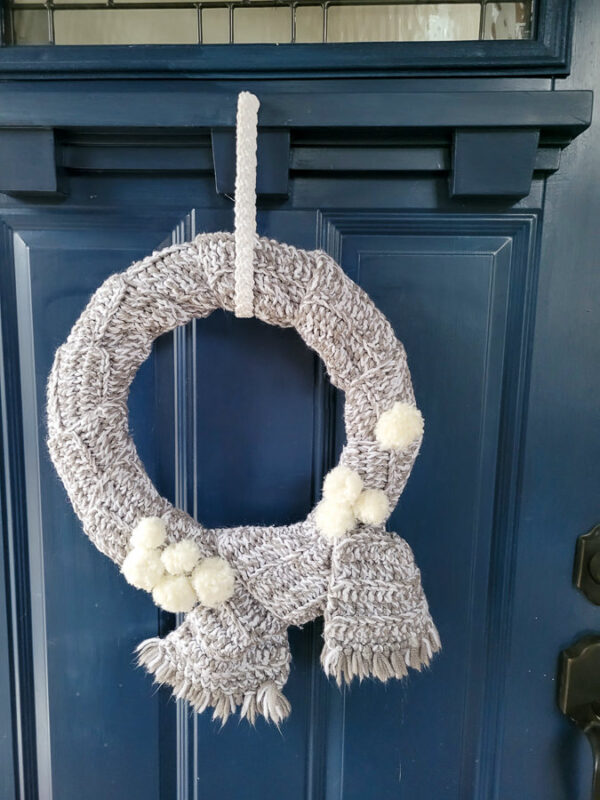 DIY Winter Wreath - Easy Upcycled Wreath • Refresh Living