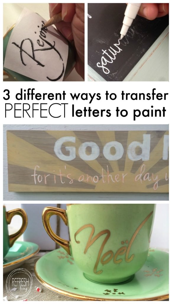How to Transfer and Paint Letters on Wood • Refresh Living