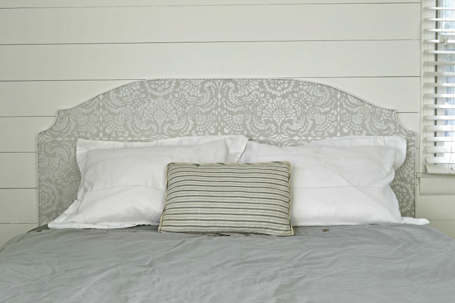 How to Make a Headboard with a Stencil • Refresh Living