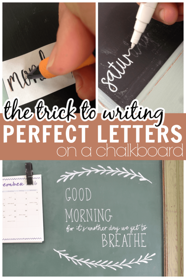 How to Write Perfect Letters on a Chalkboard • Refresh Living