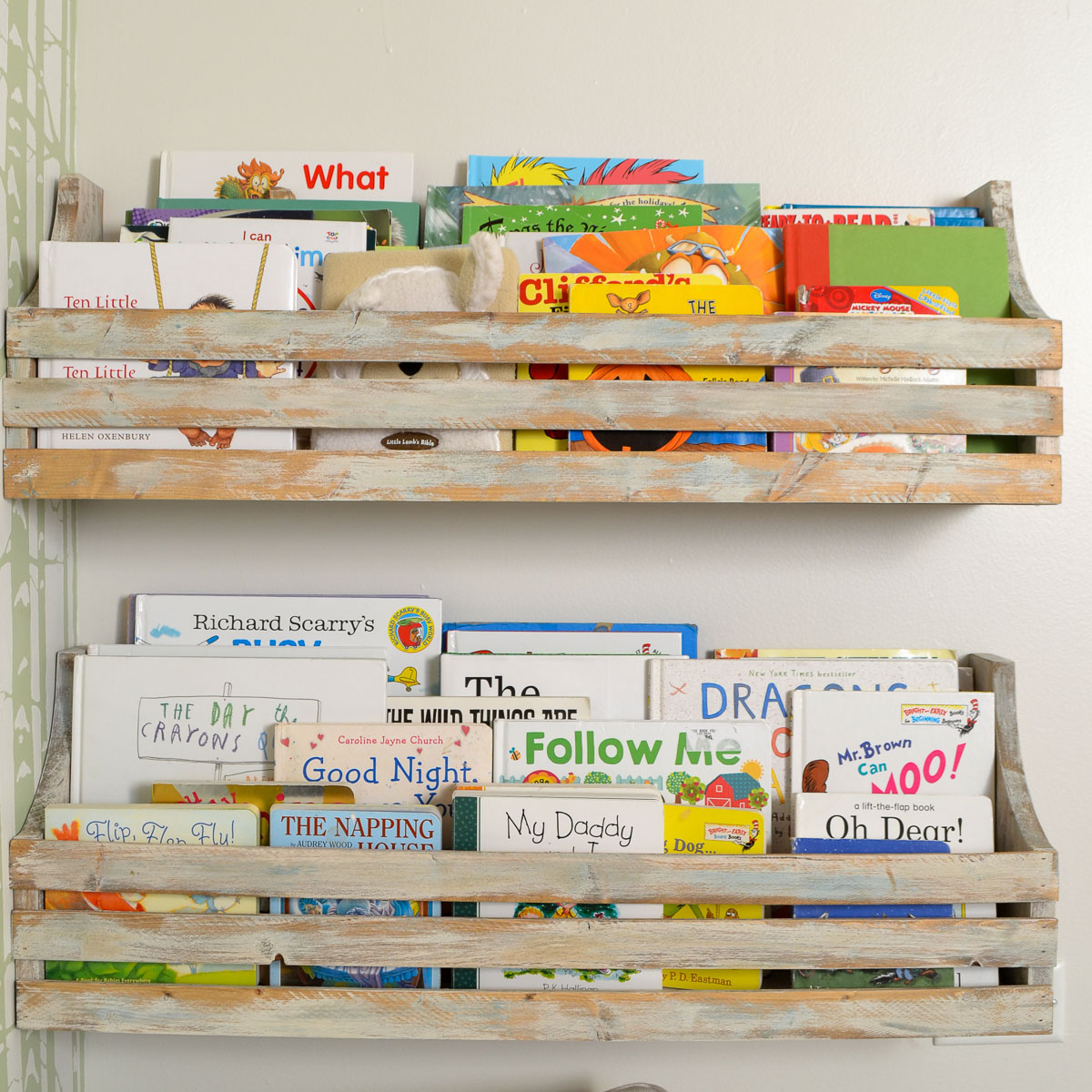 DIY Wall Mounted Bookshelves • Refresh Living