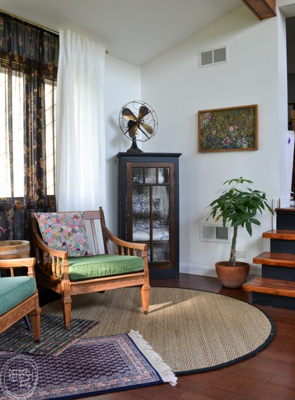 Eclectic Vintage Modern Living Room Makeover • Refresh Living