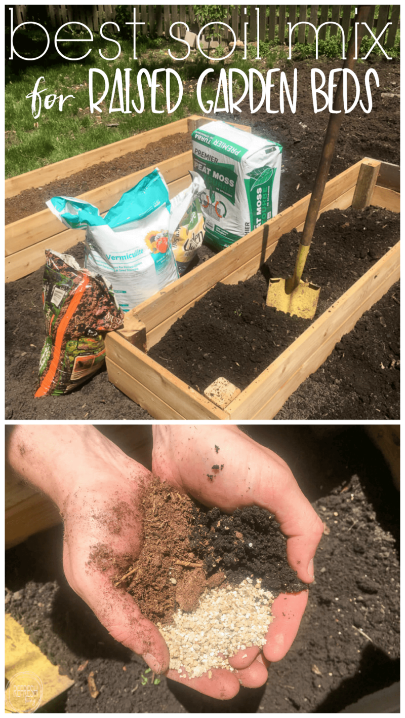 DIY Raised Garden Bed and An Easy Soil Mixture Blend To Fill It With Refresh Living
