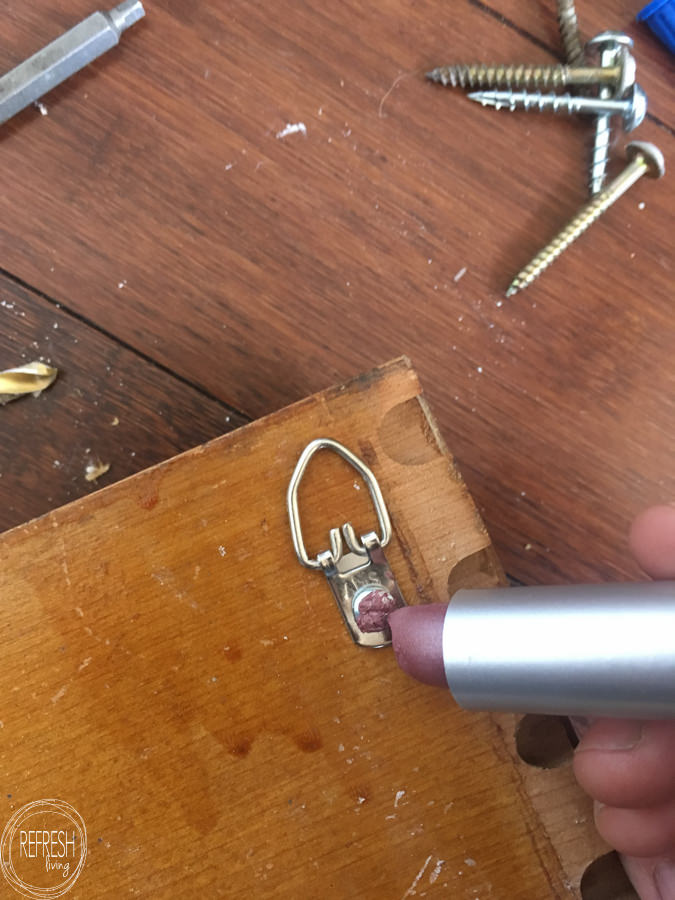 How To Hang A Frame Level With Two Brackets On The Back 3 Of 8 Refresh Living