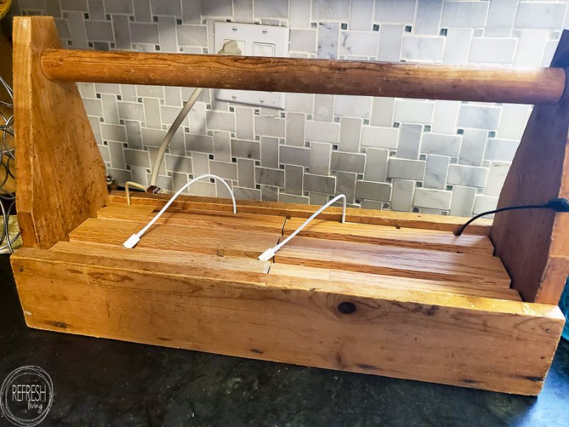 DIY Charging Station from an Old Tool Crate • Refresh Living