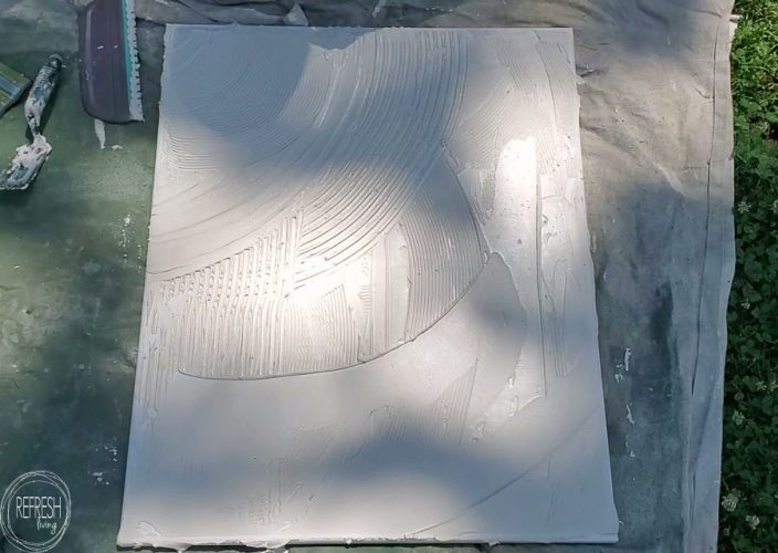 DIY Wall Art (Joint Compound Art) • Refresh Living