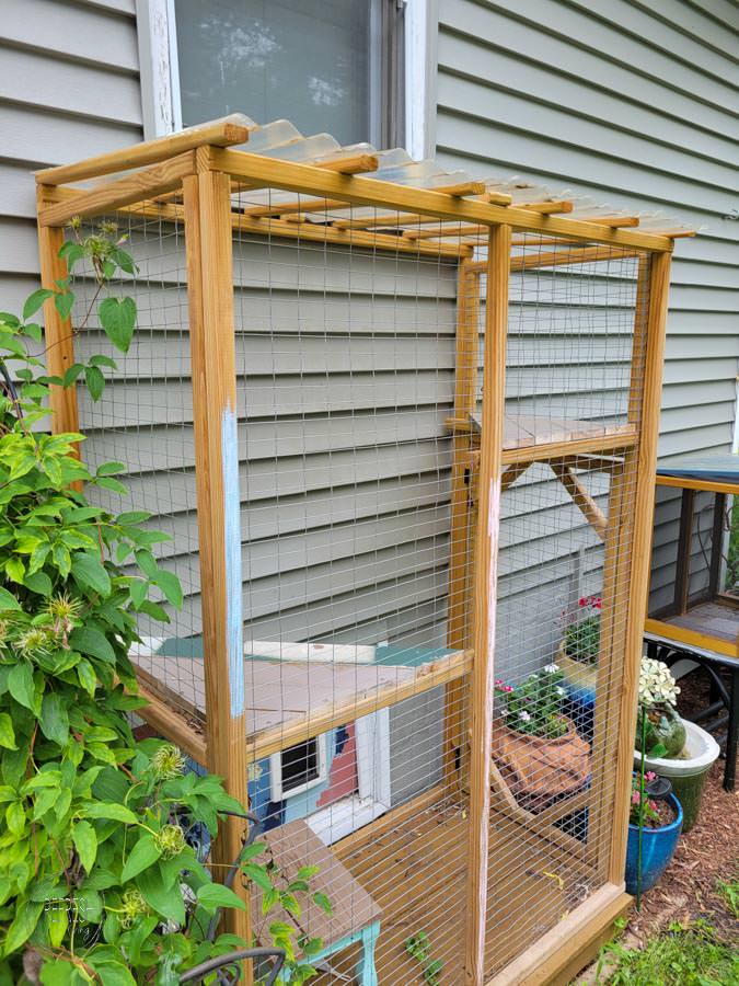 How To Build A Catio Cat Patio Enclosure 07 Refresh Living
